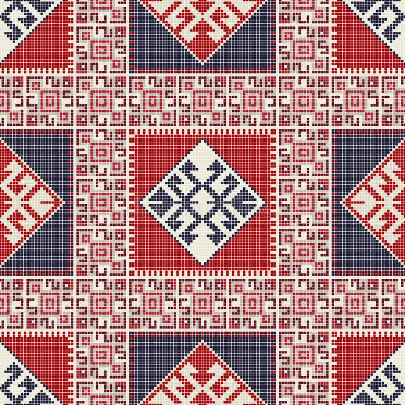 Kilim pattern 58 stock vector. Illustration of oriental - 264910842