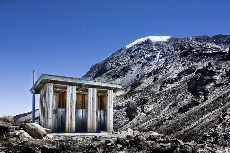 Kilimanjaro Toilet stock photo. Image of tourist, drop - 13129732