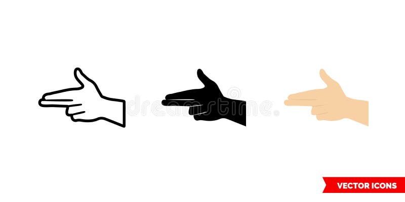 Kill Icon of 3 Types Color, Black and White, Outline. Isolated Vector ...