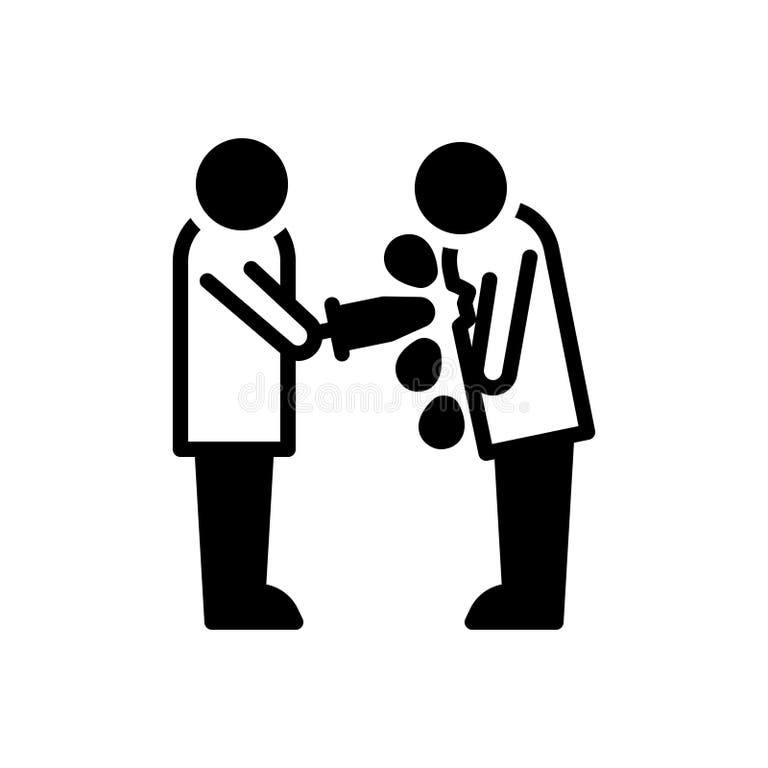 Black Solid Icon for Kill, Murder and Killing Stock Vector ...