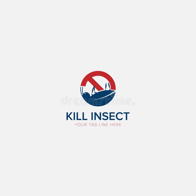 Kill the Insect Logo with Modern Insecticide Pest Killer Stock Vector ...