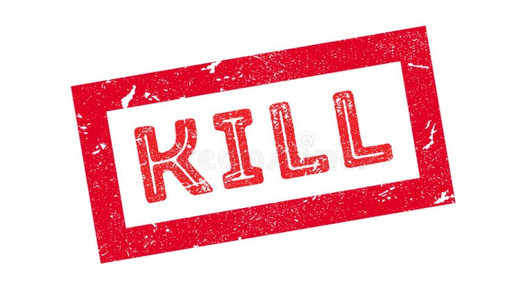Kill rubber stamp stock illustration. Illustration of smashed - 83192777