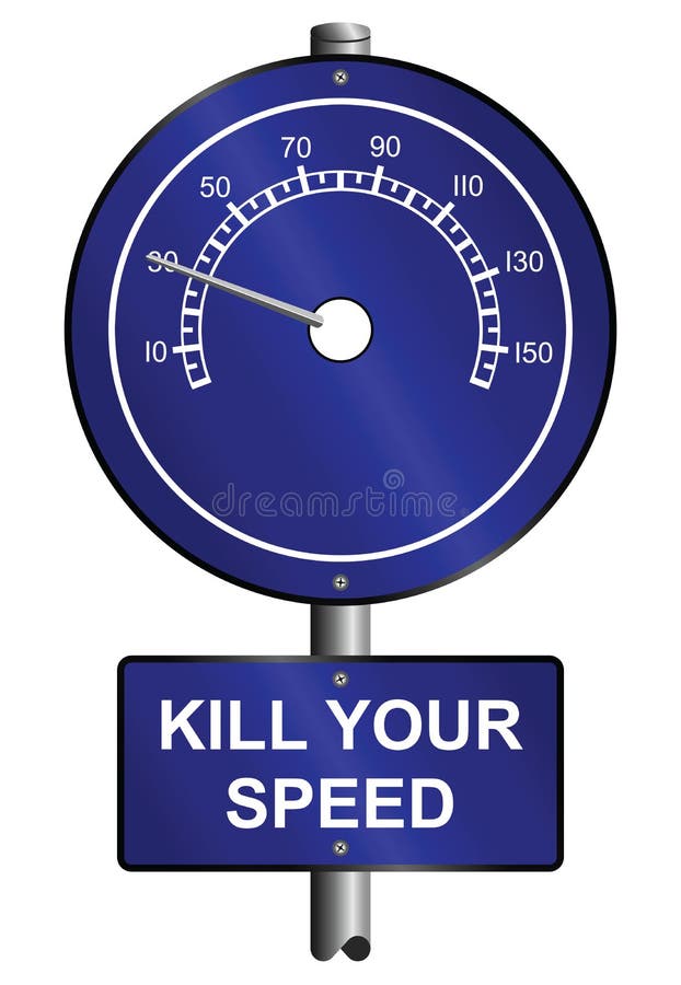 Speed limit signs stock illustration. Illustration of speeding - 1071122