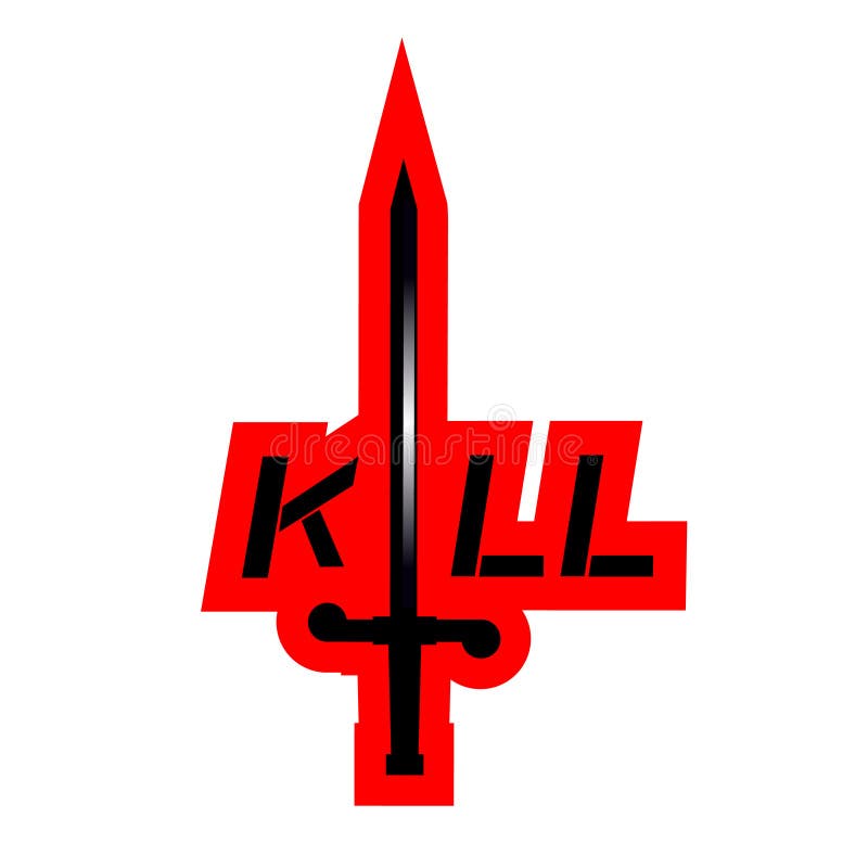 Kill sword stock vector. Illustration of stabbing, vector - 21996929