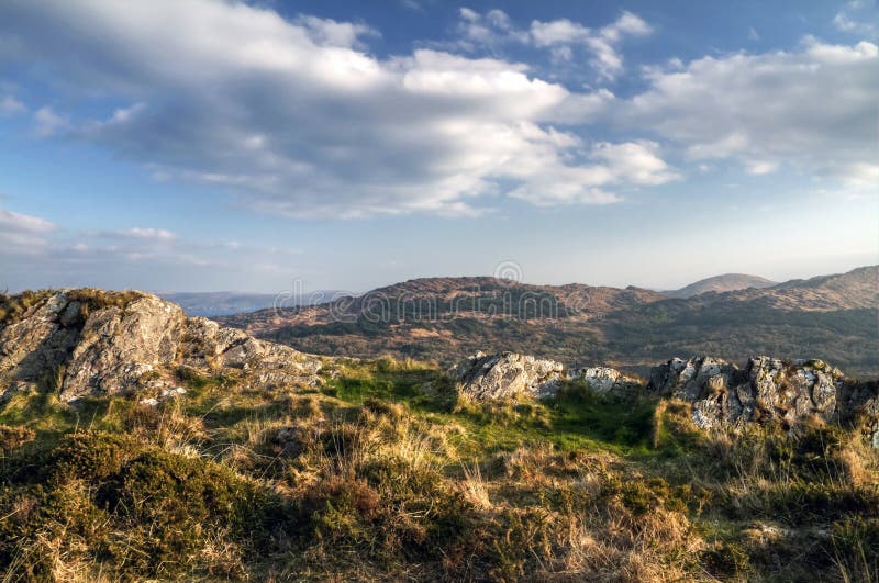 Killarney mountains HDR stock photo. Image of field, crystal - 13940932