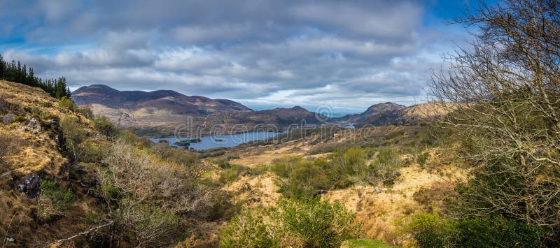 Killarney National Park Panorama Stock Photo - Image of horizon, irish ...