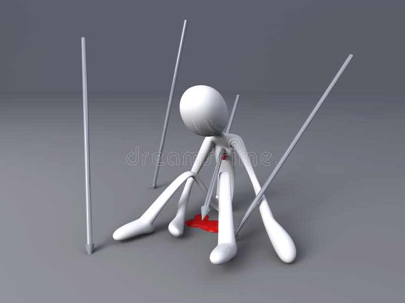 Killed stock illustration. Illustration of character - 15785963