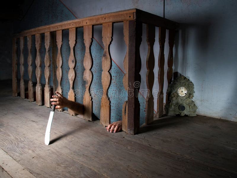 Killer in the basement stock image. Image of basement - 13724613