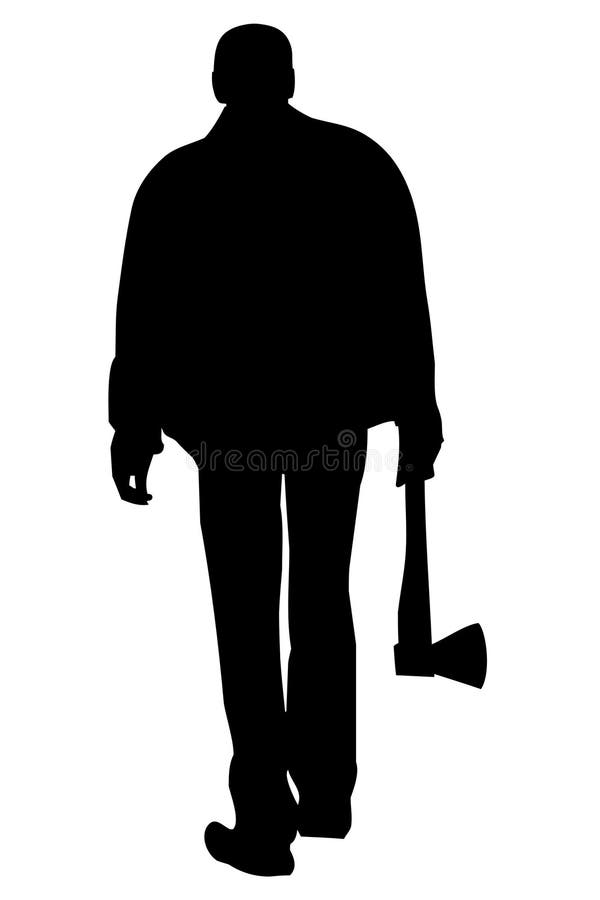 Killer man stock vector. Illustration of poor, silhouette - 485779