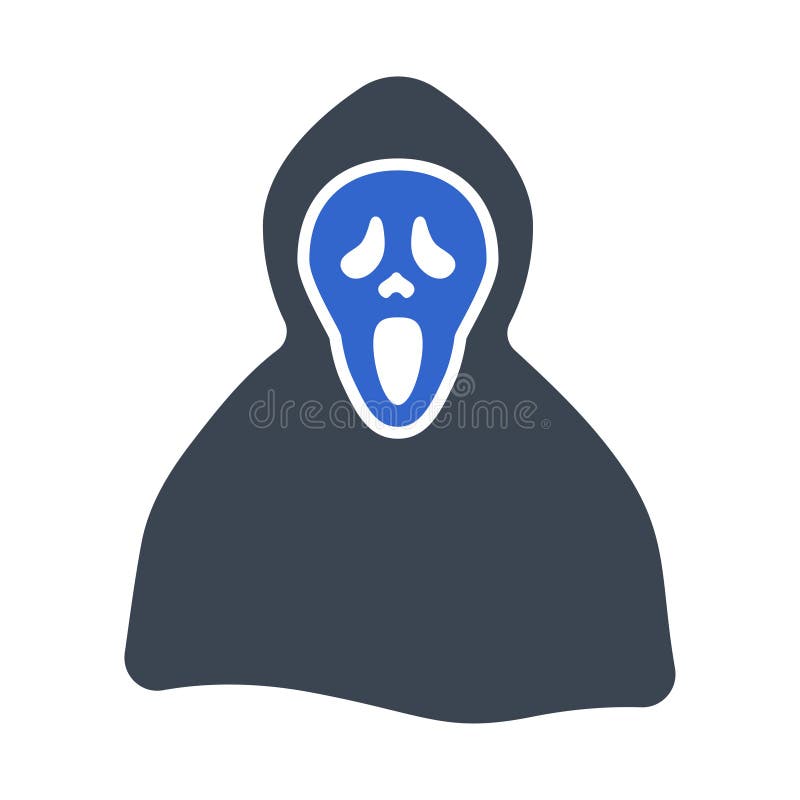 Killer scream icon stock vector. Illustration of scary - 260609784