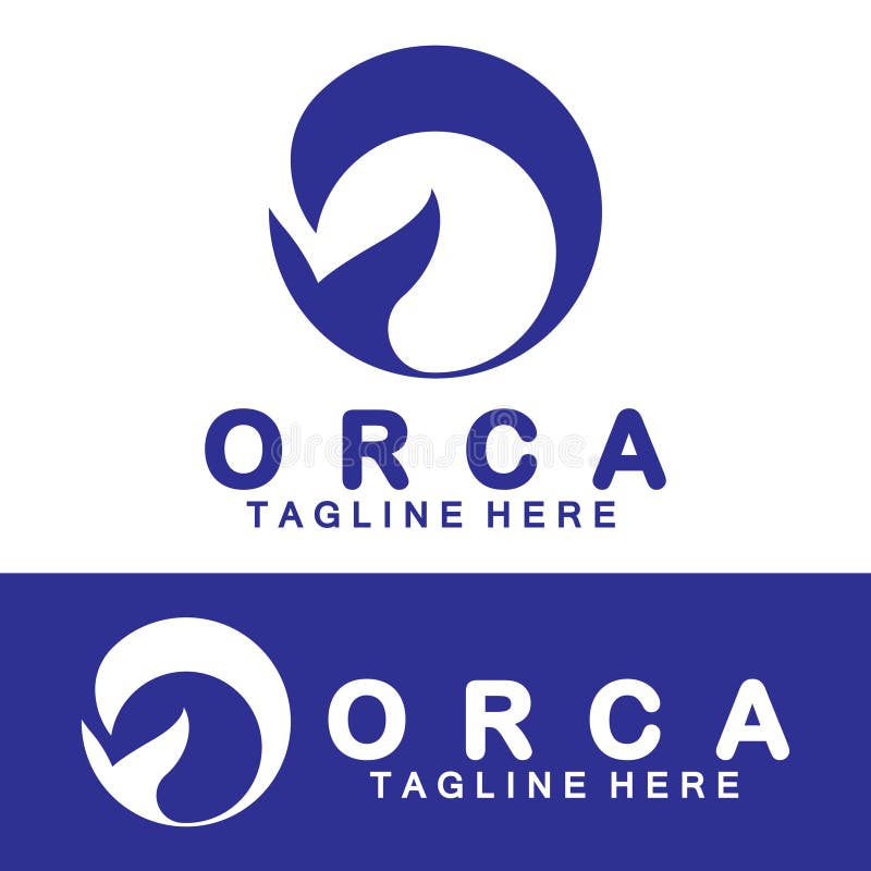 Killer Whale Orca Logo Design Vector Illustration Stock Vector ...
