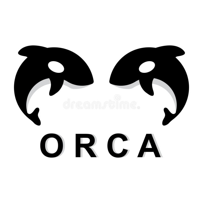 Killer Whale Orca Logo Vector Stock Vector - Illustration of underwater ...