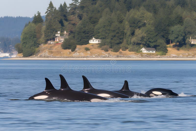 Killer Whale, Orcinus Orca. Neural Network AI Generated Stock Photo ...