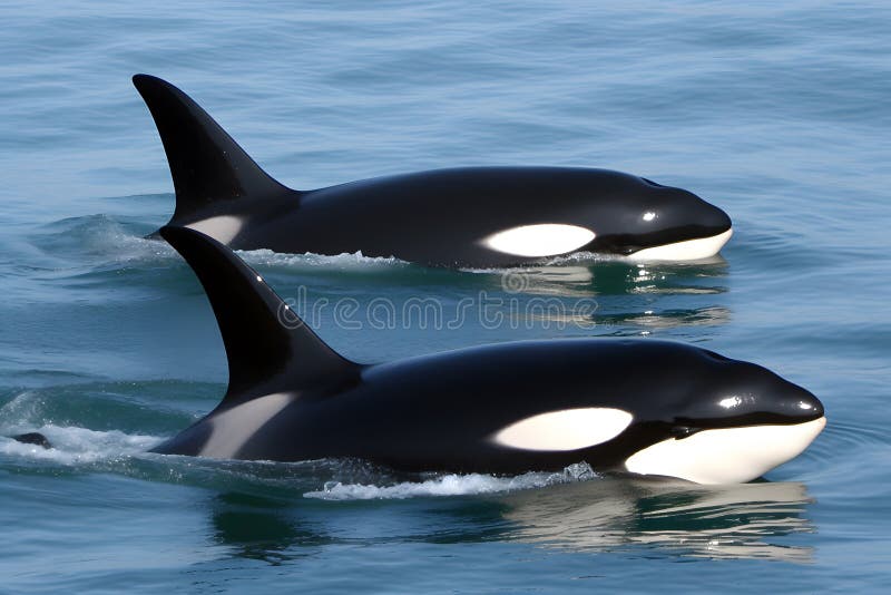 Killer Whale, Orcinus Orca. Neural Network AI Generated Stock Photo ...