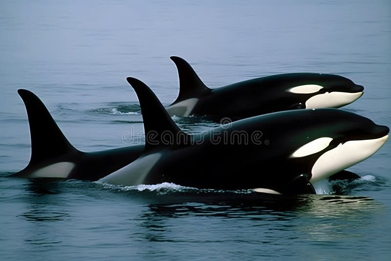 Killer Whale, Orcinus Orca. Neural Network AI Generated Stock Photo ...