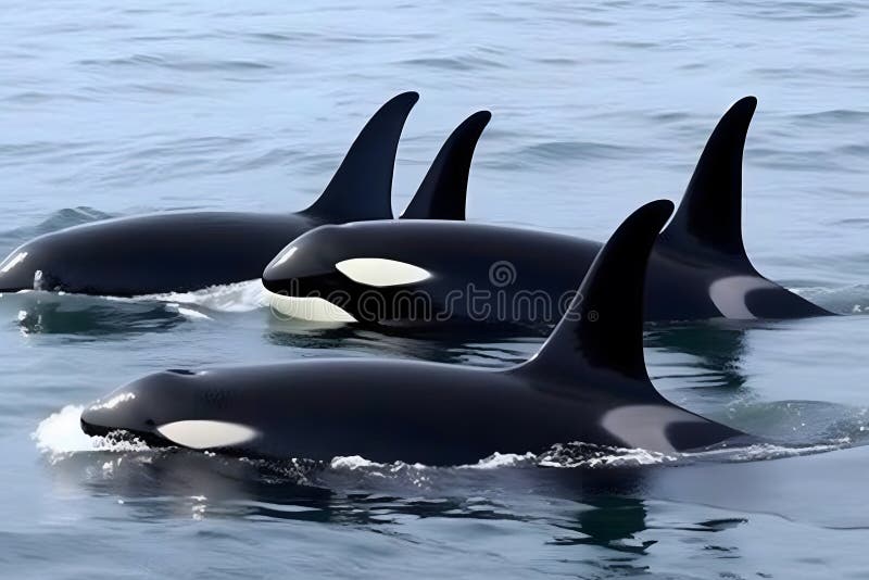 Killer Whale, Orcinus Orca. Neural Network AI Generated Stock Photo ...