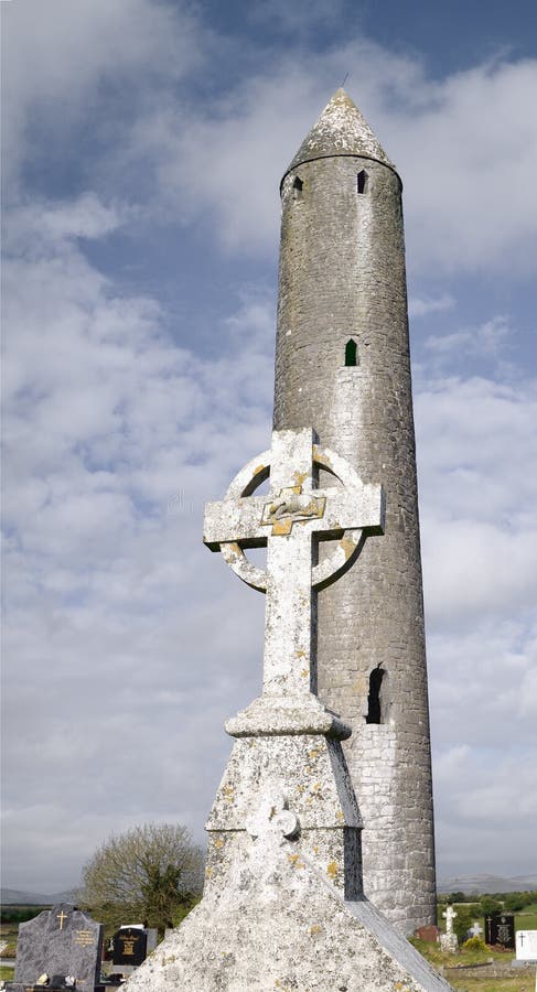 Kilmacduagh Monastery Tower Stock Photo - Image of kilmacduagh, history ...