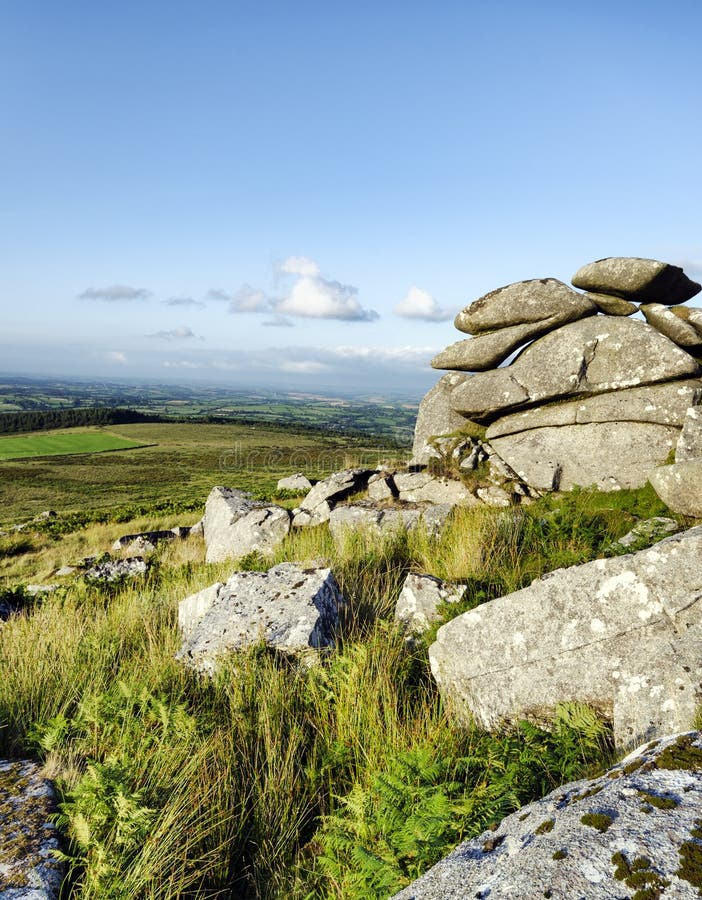 Kilmar Tor on Bodmin Moor in Cornwall Stock Image - Image of british ...