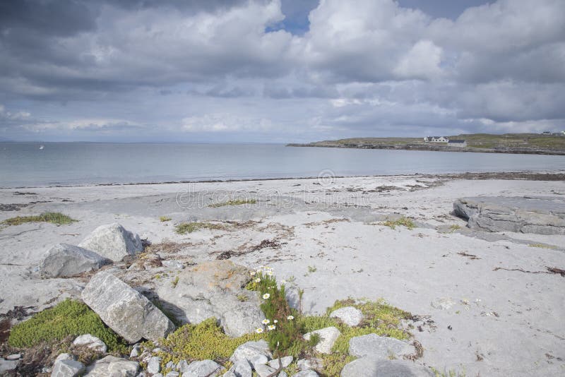 Kilmurvey Beach, Inishmore; Aran Islands Stock Image - Image of ...