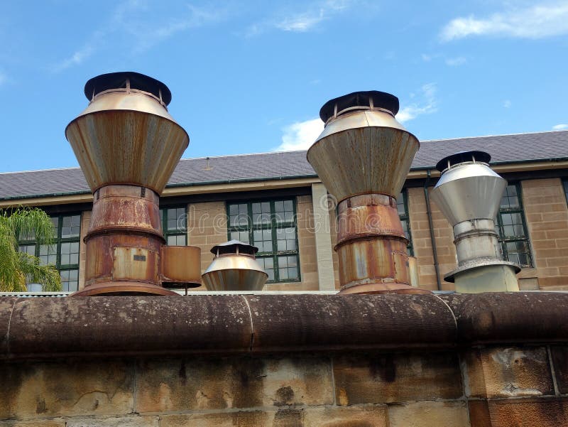 Kiln Chimneys stock image. Image of chimneys, school - 50164799