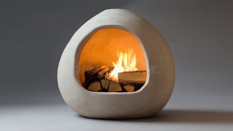 Kiln Depicted from the Side on a White Background, with Clear, Sharp ...