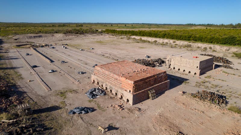 Kiln for Firing Clay Bricks Stock Photo - Image of production, sand ...