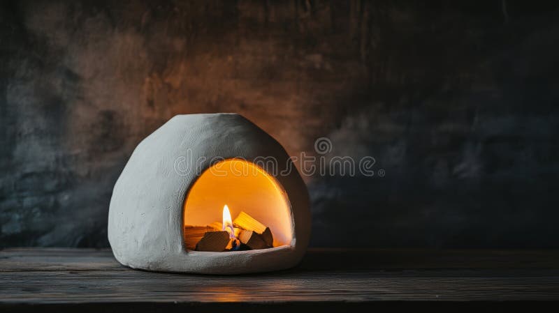 A Kiln on a White Background, Viewed from the Side, with Sharp Details ...