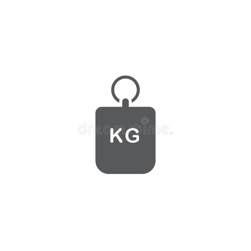 Kilogram Vector Icon Symbol Isolated on White Background Stock Vector ...