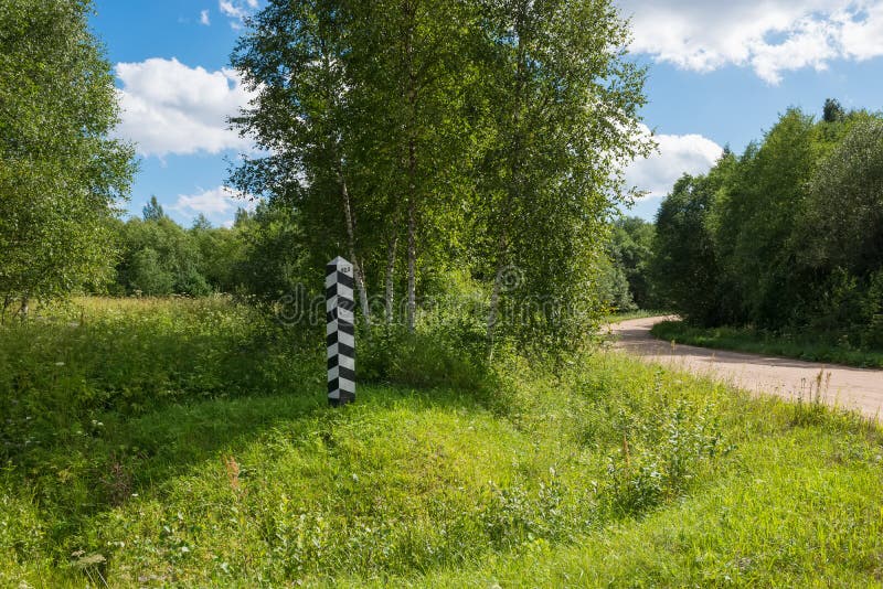 Kilometer sign stock photo. Image of kilometer, pillar - 107717936