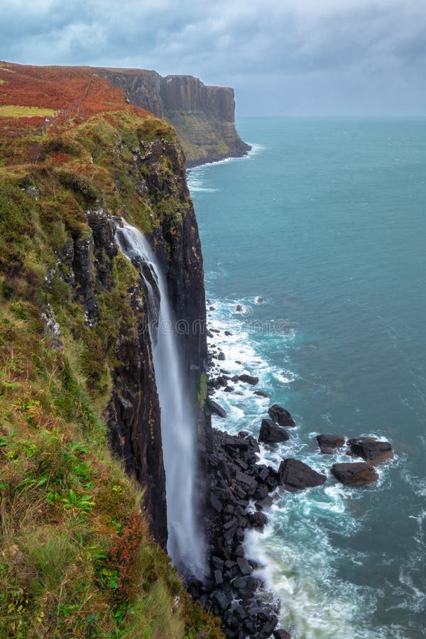 Kilt Rock and Mealt Waterfall, Scotland Stock Image - Image of kilt ...