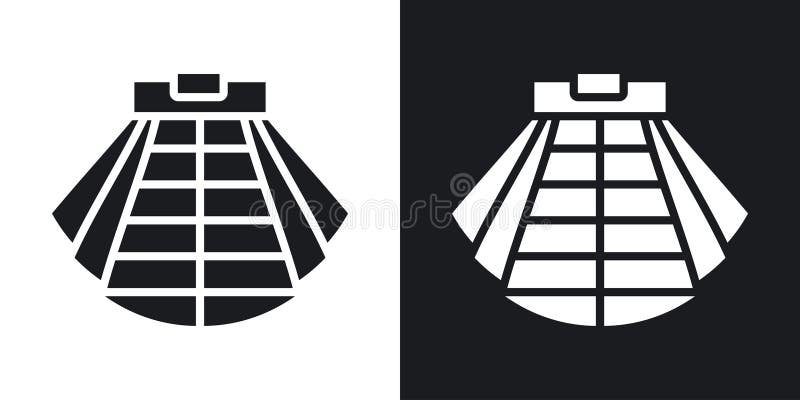 Kilt Thin Line Vector Icon Set Stock Vector - Illustration of woman ...