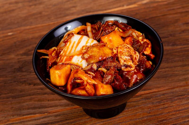 Kimchi with beef stock image. Image of food, asian, kimchi - 122089941