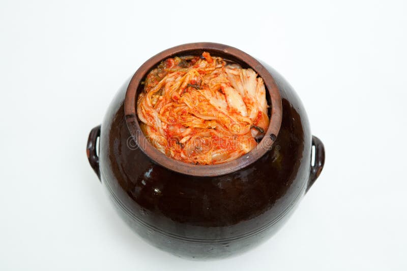 Cerámica De Cerámica Coreana Tradicional Para Cocinar. Imagen de ...