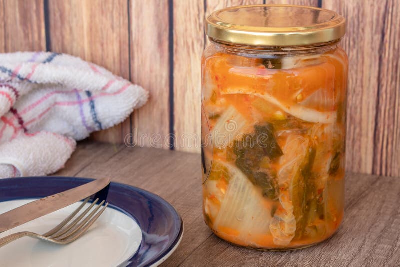 Kimchi Jar, Typical Spicy Korean Food in a Rustic Setting Ready To ...