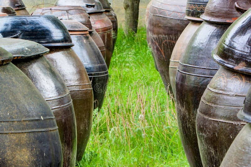Kimchi jars stock photo. Image of oriental, brown, jars - 42621010
