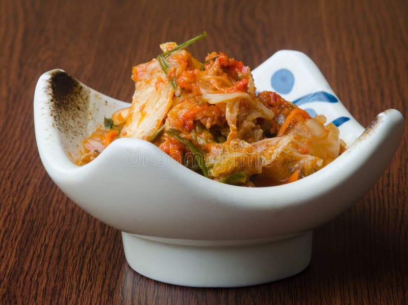Kimchi. Kimchi on the Background Stock Image - Image of chili ...