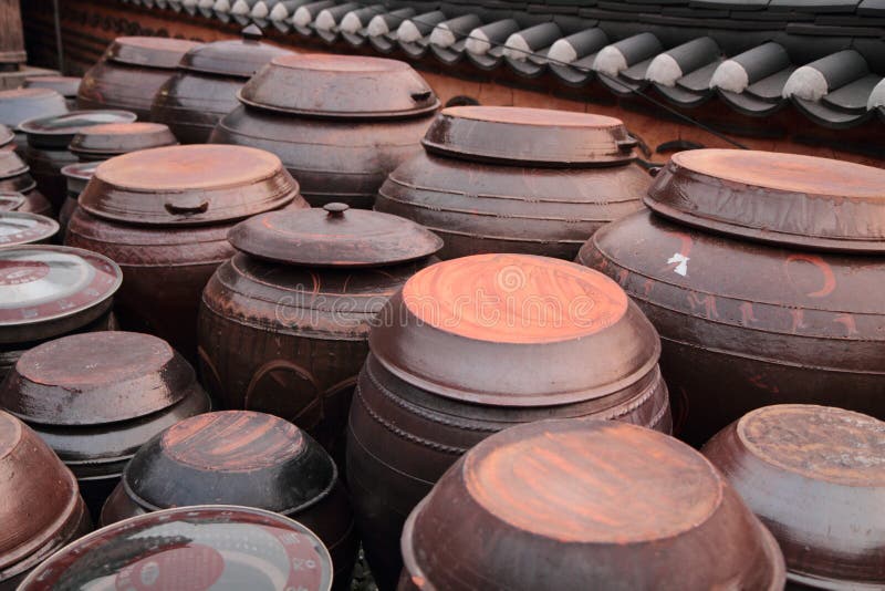 Kimchi pots stock image. Image of pots, storage, spicy - 260037