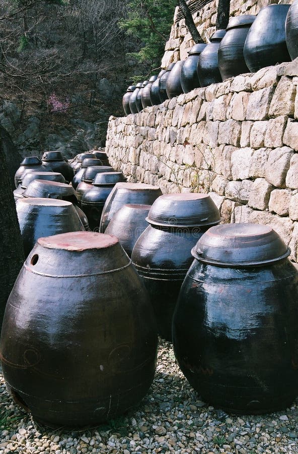 Kimchi pots stock image. Image of pots, storage, spicy - 260037