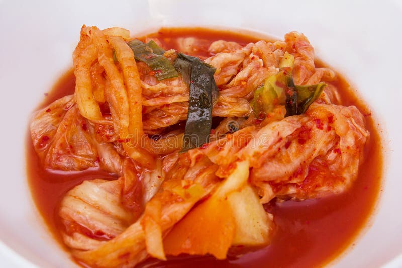 Kimchi Vegetable Food in Korea Food Menu Stock Image - Image of cooking ...