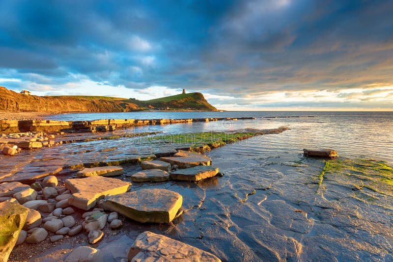 Kimmeridge Bay on the Jurassic Coast of Dorset Stock Image - Image of ...