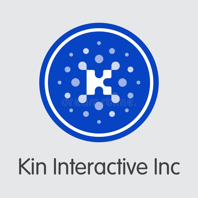 Kin Interactive Inc Cryptocurrency Vetor KIN Coin Symbol Imagem de ...