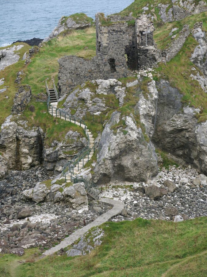 Kinbane Castle Ruins stock photo. Image of tradition - 45526542