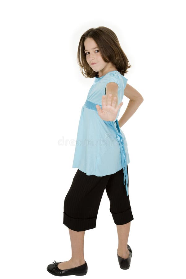 Kind stock foto. Image of weigering, weinig, uitdrukking - 6423488