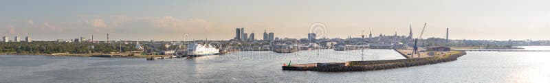 Panorama of City of Tallinn Editorial Photography - Image of capital ...