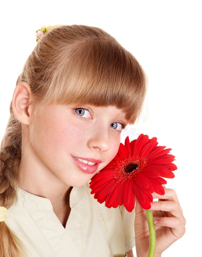 Kind, das Blume gibt. stockfoto. Bild von kind, glamour - 18798604