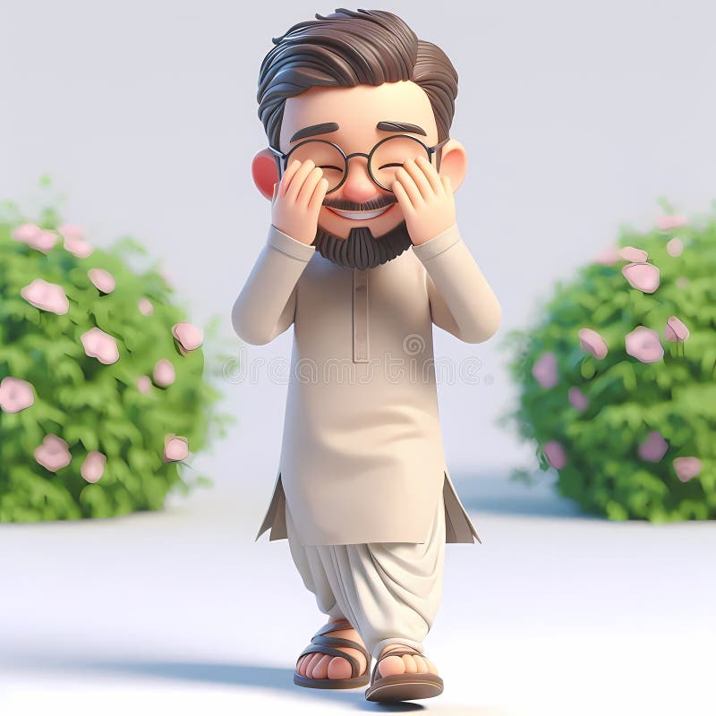 Kind Elder with Gentle Wisdom Stock Illustration - Illustration of ...