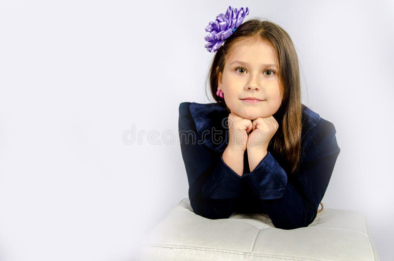 Kind girl portrait stock photo. Image of charm, girl - 55196318