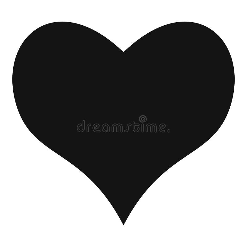 Kind Heart Icon, Simple Style. Stock Illustration - Illustration of ...