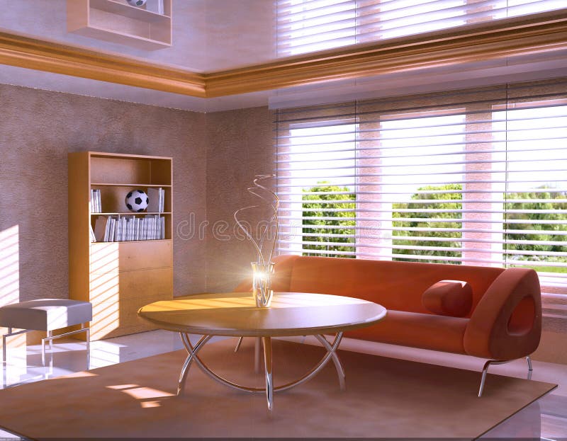 Kind of an interior stock illustration. Illustration of modern - 9498966