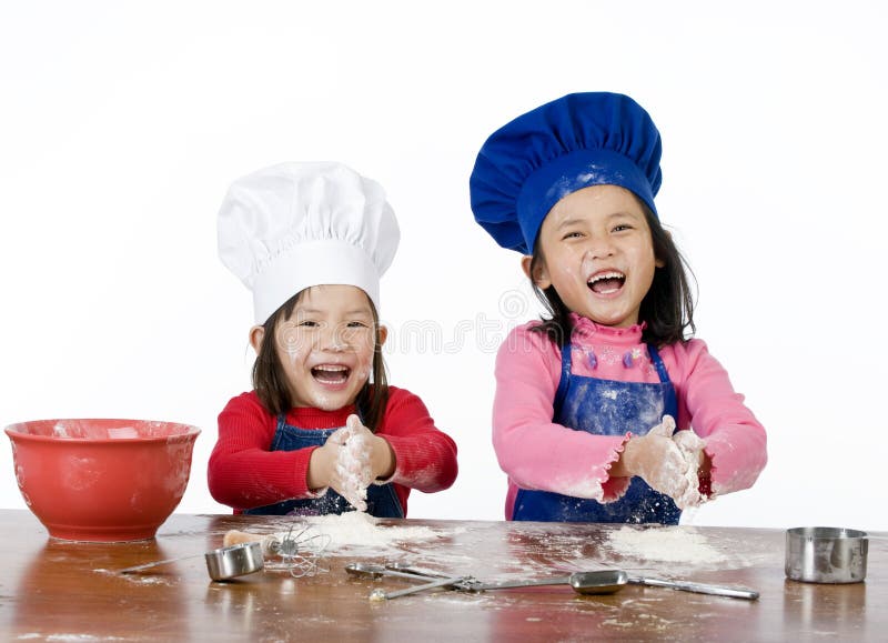 Kind-Kochen stockbild. Bild von schön, koch, ausbildung - 9507417